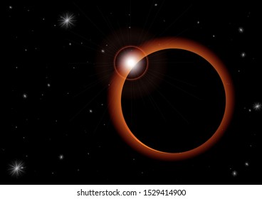 Eclipse Dark Universe Abstract Background Stock Illustration 1529414900 ...