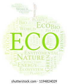 Eco Word Cloud Stock Illustration 1194824029 | Shutterstock
