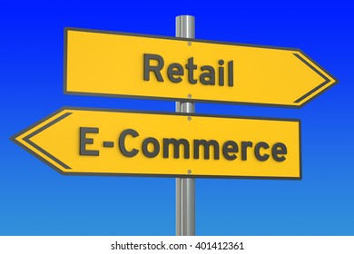 Ecommerce Retail Concept 3d Rendering: ภาพประกอบสต็อก 401412361 ...