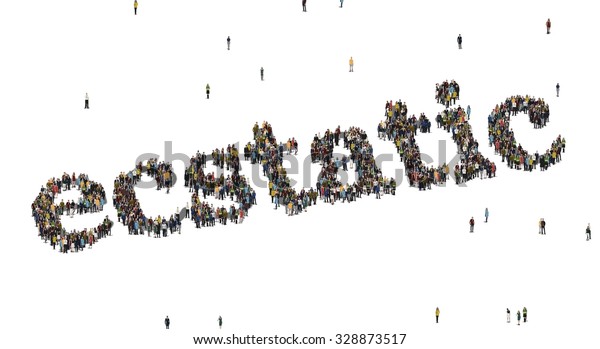 Ecstatic Word Crowd Above Stock Illustration 328873517 | Shutterstock