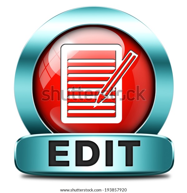 Edit Button Icon Change Correct Add Stock Illustration 193857920 ...