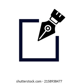 Edit Logo Simple Icon Black Line Stock Illustration 2158938477 ...