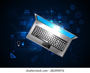 Computer Circuit Board Programming Code Software Stock Vector (Royalty ...