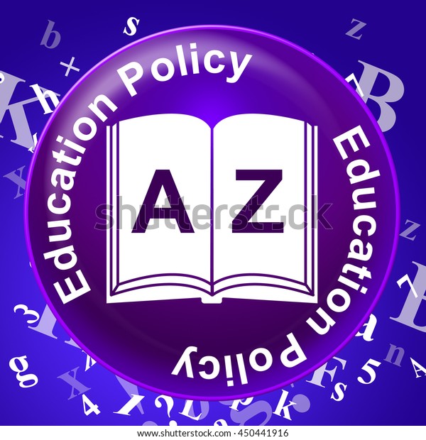 Education Policy Showing Protocol Learning Educated Stock Illustration ...