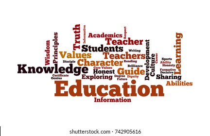 Education Word Cloud 스톡 일러스트 744847753 | Shutterstock