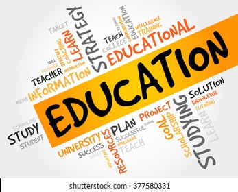 Education Word Cloud Concept Stock Illustration 377580331 | Shutterstock
