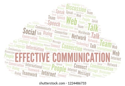 Effective Communication Word Cloud Stock Illustration 1224486733 ...