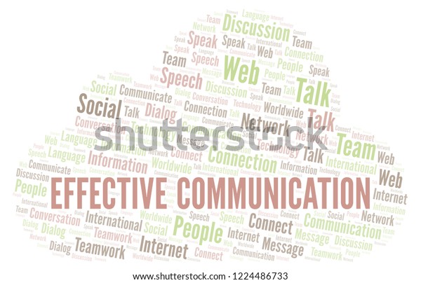 Effective Communication Word Cloud Stock Illustration 1224486733 ...