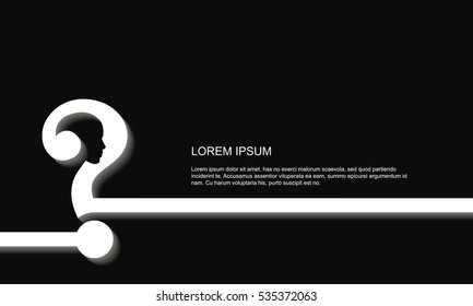 Effective Thinking Background Vector Question Mark: เวกเตอร์สต็อก (ปลอด ...