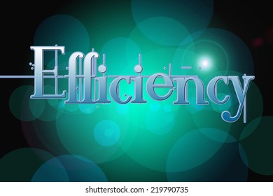 Efficiency Concept Text On Background Stock Illustration 219790735 ...