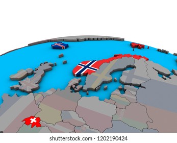 Efta Countries Embedded National Flags On Stock Illustration 1202190424 ...