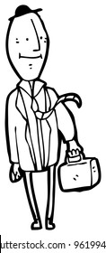Egg Head Man Cartoon Stock Illustration 96199484 | Shutterstock