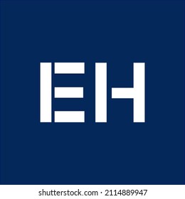 Eh Simple Initial Logo High Quality Stock Illustration 2114889947 ...