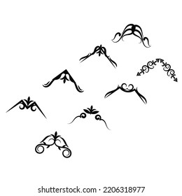 Eight Side Frame Lines Unique Design Stock Illustration 2206318977 ...