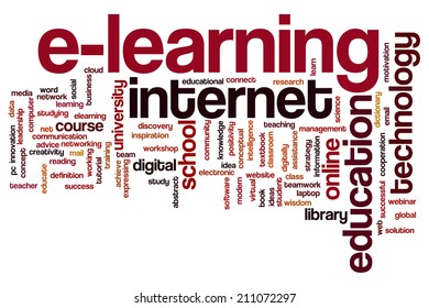Elearning Concept Word Cloud Background Stock Illustration 211072297 ...