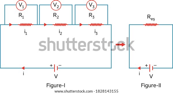 Electric Current Potential Difference Resistance Stock Illustration ...