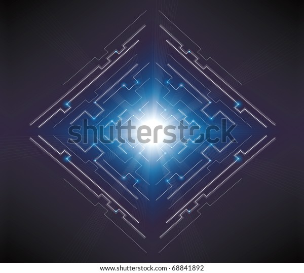 Electric Lines Geometric Shape Background Design Stock Illustration ...