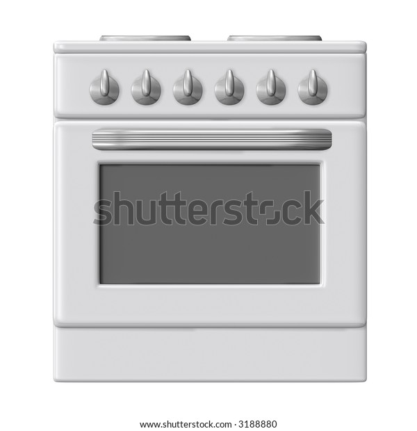 Electric Range Front View Stock Illustration 3188880 | Shutterstock