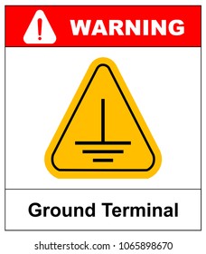 Electrical Grounding Sign Stock Illustration 1065898670 | Shutterstock