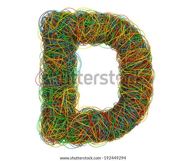 Electrical Wire Alphabet Stock Illustration 192449294 | Shutterstock