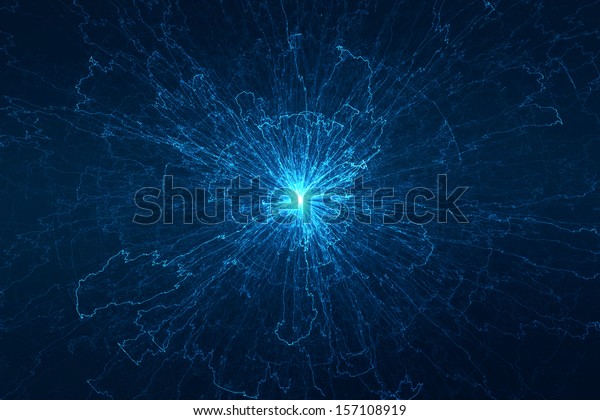 Electromagnetic Field Abstract Background Stock Illustration 157108919