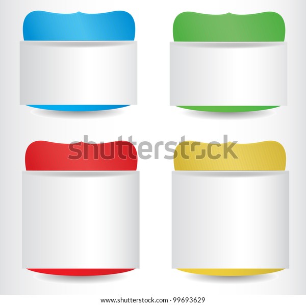 Elegant Text Boxes Stock Illustration 99693629