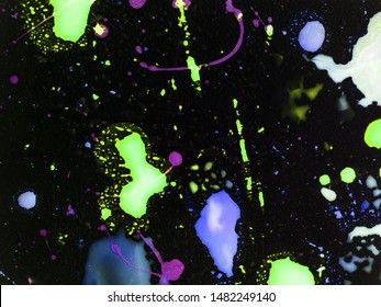 Elegant Under Microscope Paint Emerald Foam Stock Illustration ...
