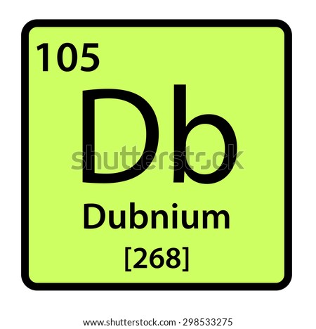 Element Dubnium Periodic Table Stock Illustration 298533275 - Shutterstock