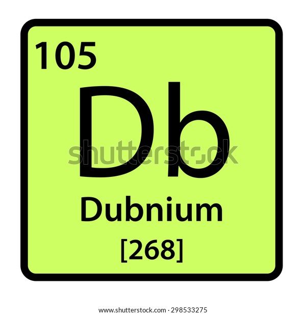 Element Dubnium Periodic Table Stock Illustration 298533275 | Shutterstock