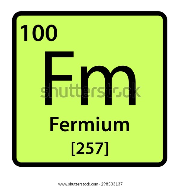 Element Fermium Periodic Table Stock Illustration 298533137 | Shutterstock