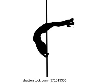 Pole Dancer Vector Illustration: เวกเตอร์สต็อก (ปลอดค่าลิขสิทธิ์ ...