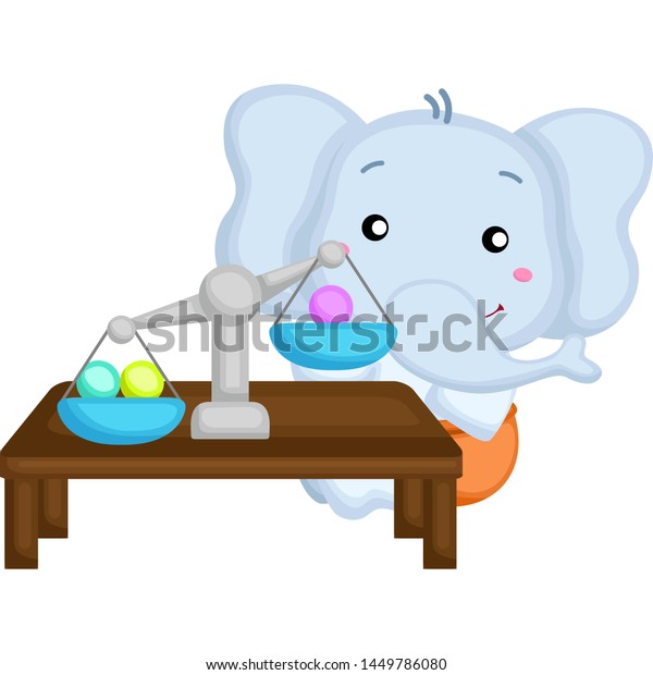 Elephant Learning Scale 스톡 일러스트 1449786080 | Shutterstock