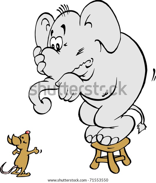 Elephant Mouse Stock Illustration 71553550 | Shutterstock