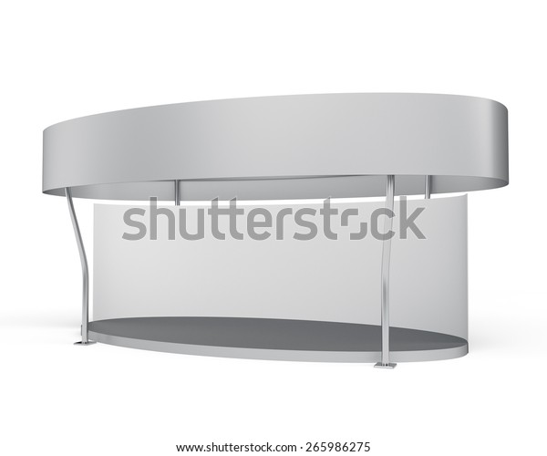 Elliptical Booth Customizing View Front Stock Illustration 265986275 ...