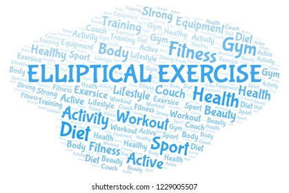 Elliptical Exercise Word Cloud Stock Illustration 1229005507 | Shutterstock