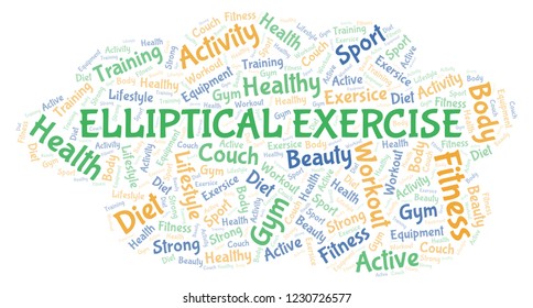Elliptical Exercise Word Cloud Stock Illustration 1230726577 | Shutterstock