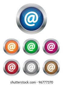 Email Buttons Vector Available Stock Illustration 96777370 | Shutterstock
