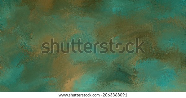 Emerald Green Metallic Rusty Texture Background Stock Illustration ...