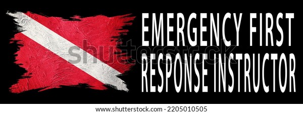 Emergency First Response Instructor Diver Down Stock Illustration 2205010505 | Shutterstock