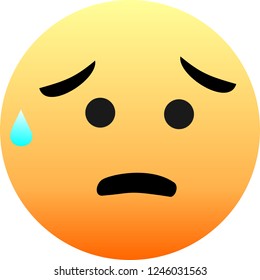 Emotion Sad Expression 스톡 일러스트 1246031563 | Shutterstock