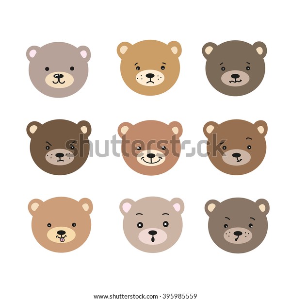 Emotions Bears Stock Illustration 395985559 | Shutterstock