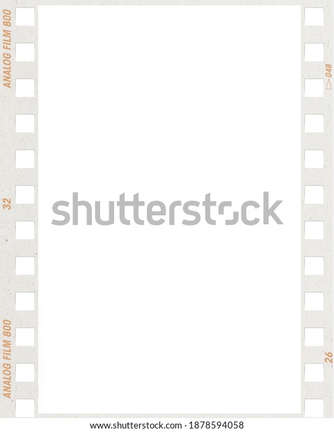 Empty 35 Mm Frame Border White Stock Illustration 1878594058