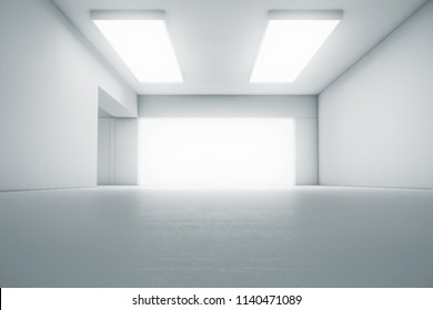 3d Abstract Room White Background Stock Illustration 1705947532