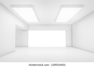 Abstract White Room Interior Background 3d 스톡 일러스트 718667212 | Shutterstock
