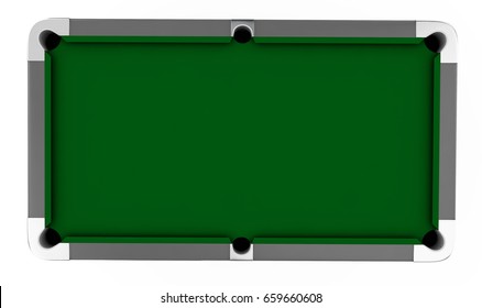 Empty Billiard Table On White Background Stock Illustration 659660608 ...