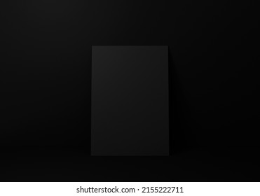 Empty Black Vertical Rectangle A4 Paper Stock Illustration 2155222711 ...
