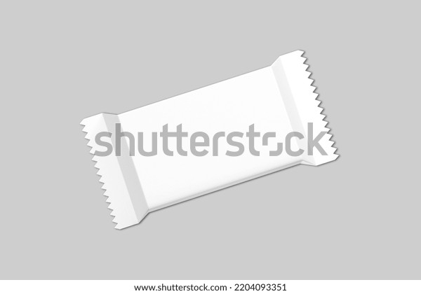 Empty Blank Snack Bar Packaging Mockup Stock Illustration 2204093351 ...