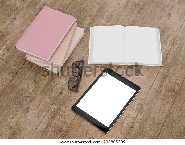 Empty Book Mockup Template High Resolution Stock Illustration 298805309 ...