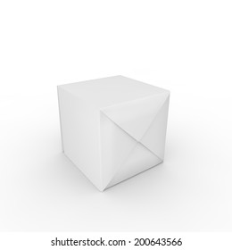 3d Rendering Polygon Paper Carton Isolated 스톡 일러스트 1289799955 ...