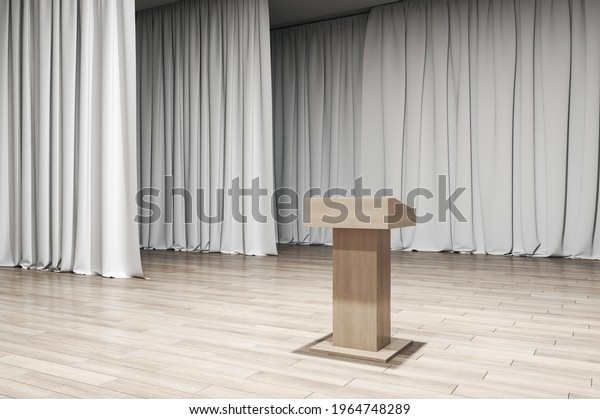 Empty Bright Stage Wooden Postament White Stock Illustration 1964748289 ... Empty Bright Stage Wooden Postament White Stock Illustration 1964748289 ...